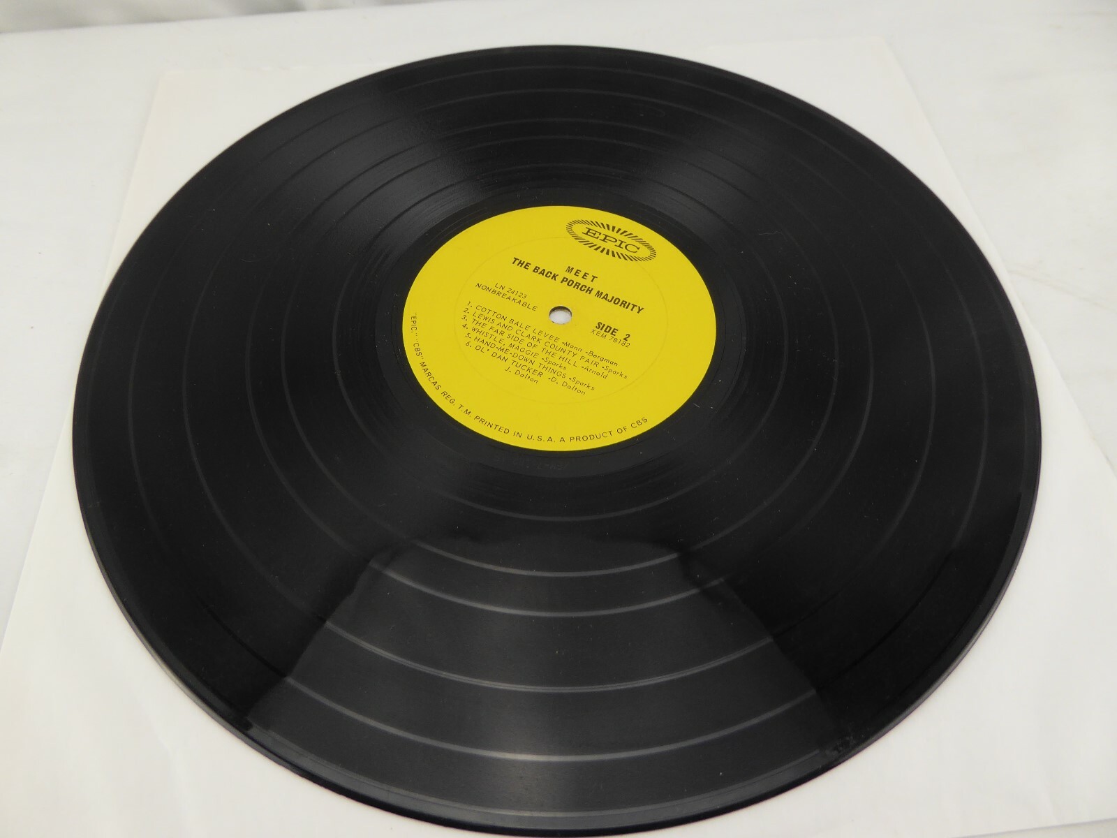 Epic Records Meet The Back Porch Majority Vinyl Album LP 33 RPM Vintage ...