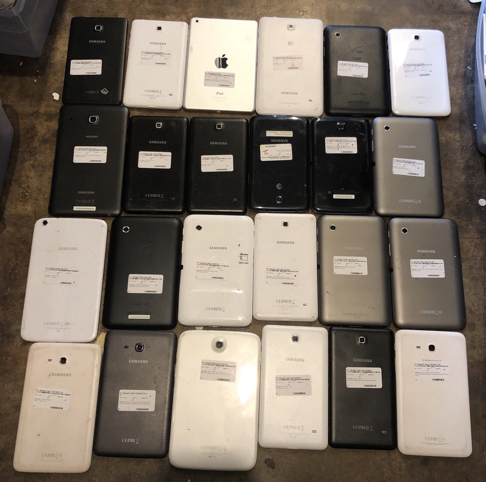 Lot of 24 [BROKEN] Tab Galaxy SM-T705 T230NU T217A T110 P31113 N5110 ...