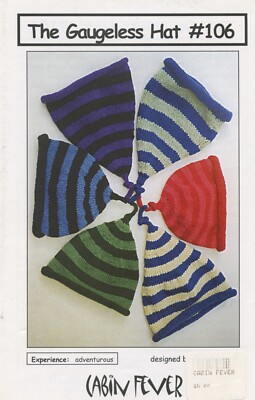 Cabin Fever Knitting Pattern 106 The Gaugeless Hat Baby - Adult | eBay