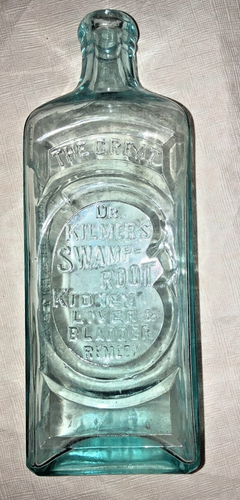THE GREAT DR. KILMER'S SWAMP ROOT BOTTLE BINGHAMTON NY - NICE BUBBLES ...