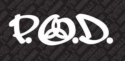 POD Band vinyl decal sticker Car Truck Hard Rock Band Logo Metal P.O.D ...
