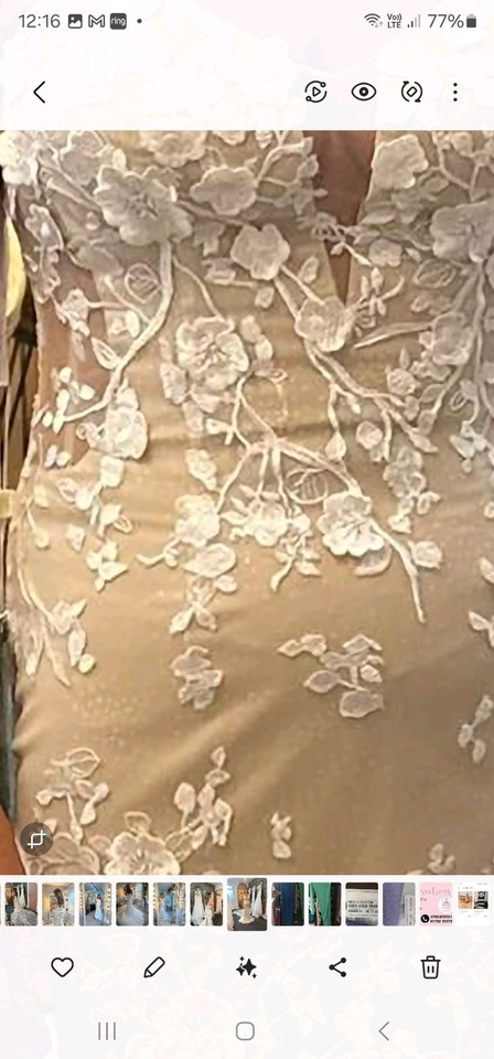 Wedding Dress Size 8 to 10 Casablanca Grason,light Beige And Cream ...