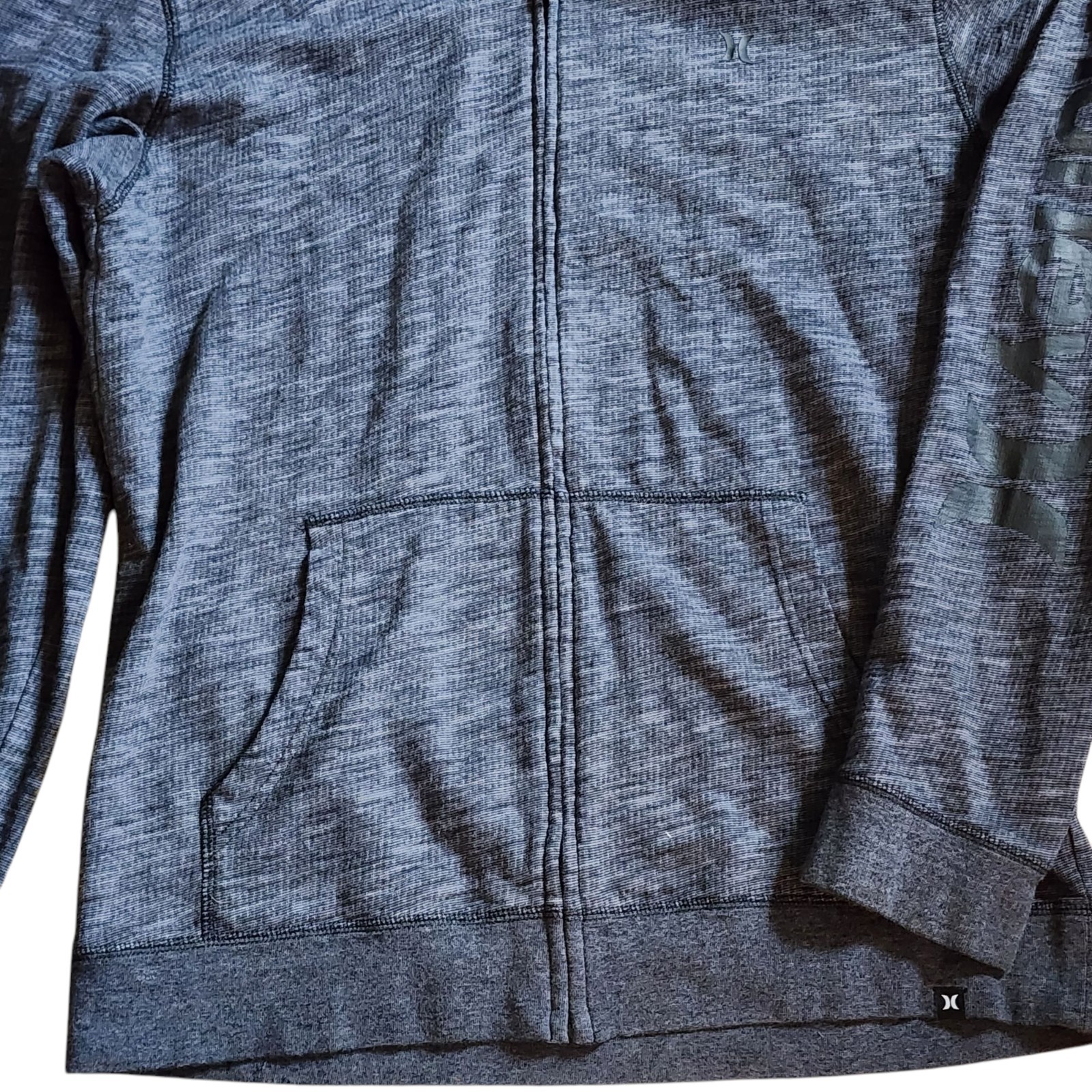 Hurley for Buckle Mens Full Zip Light Hoodie Jacket Size M Gray Knit ...