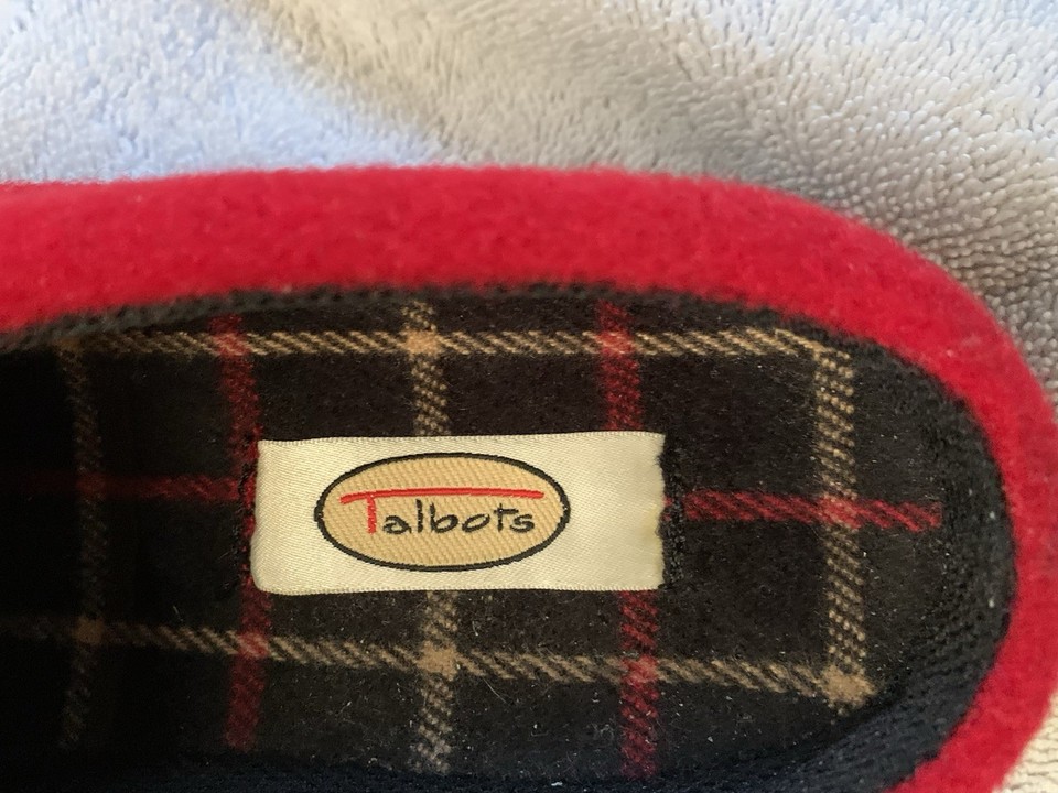 Talbots red slip on shoes 7.5 | eBay