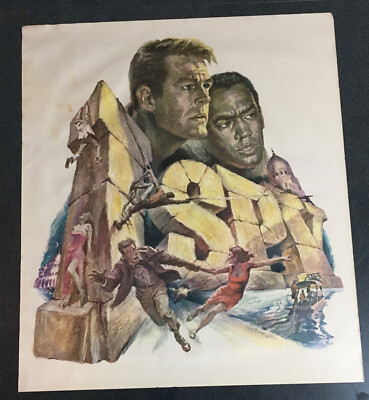 I SPY TV SHOW 1966 ORIGINAL 24x21 NBC PROMOTIONAL POSTER! GUSTAV ...