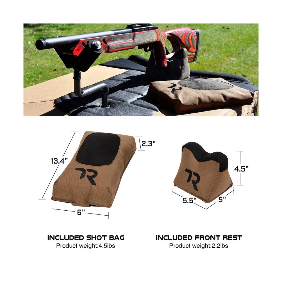 TIMBER RIDGE Magnum Precision Portable Shooting Bench Seat with Table ...
