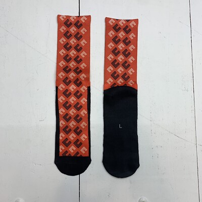 Mens Basic Red Crew Socks Size Large | eBay