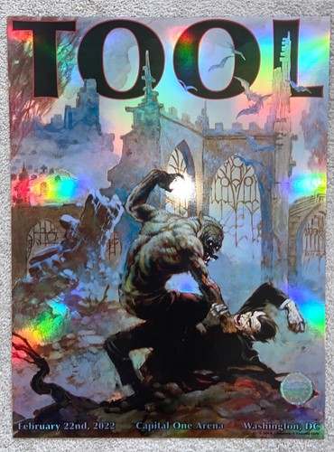 Tool Band Concert Poster Washington DC Tour 2022 /580 Frank Frazetta ...