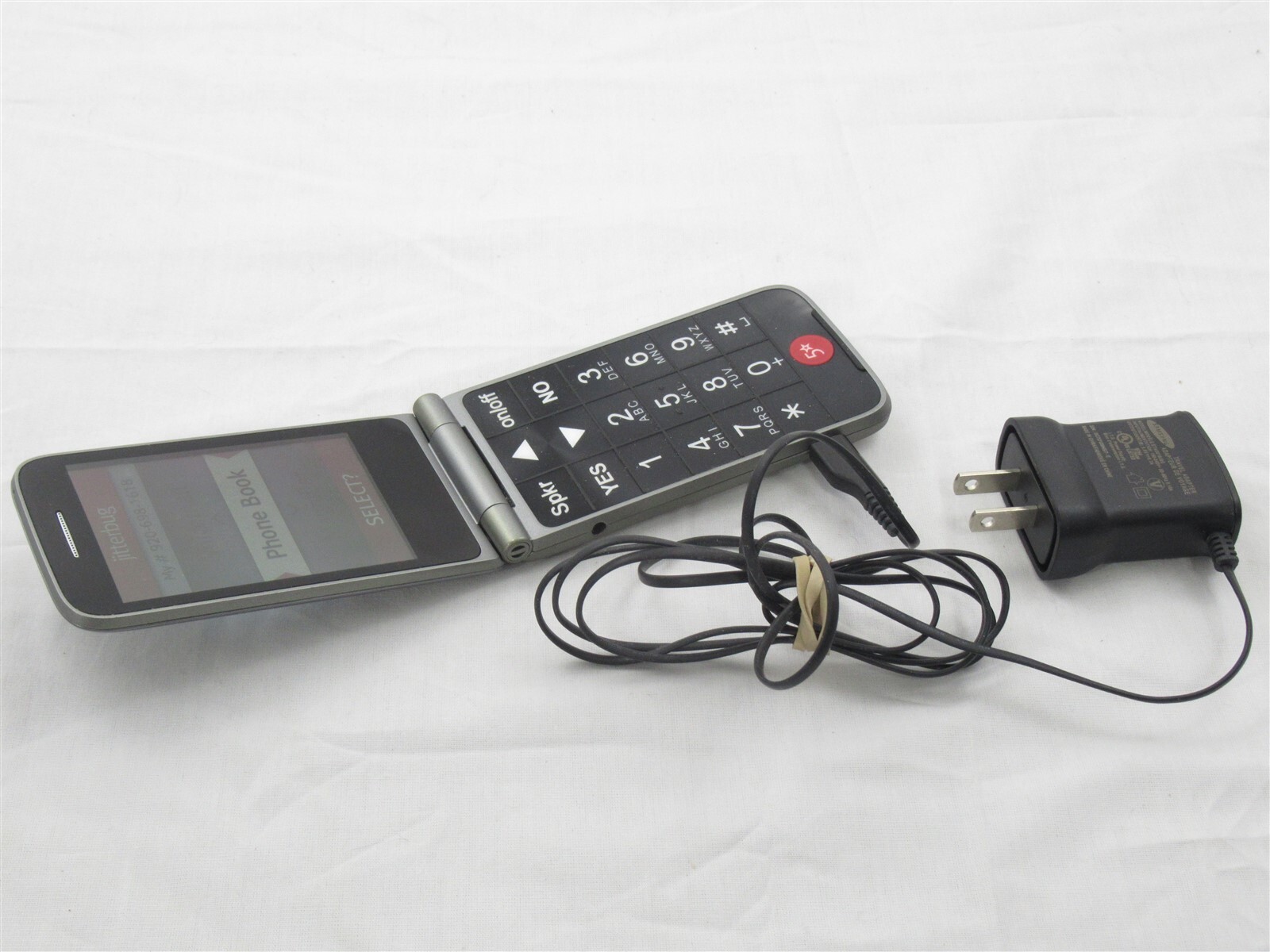 Alcatel OneTouch Jitterbug Flip Gray (GreatCall) Basic Phone for ...