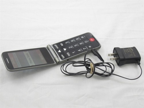 Alcatel OneTouch Jitterbug Flip Gray (GreatCall) Basic Phone for ...