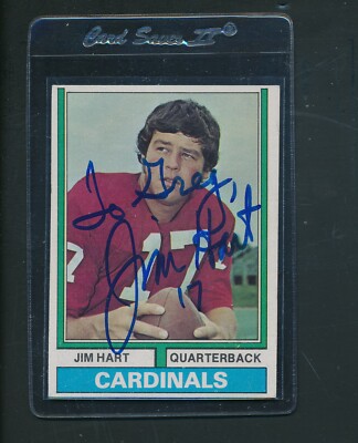 1974 Topps #395 Jim Hart Cardinals Signed Auto *A7754 | eBay
