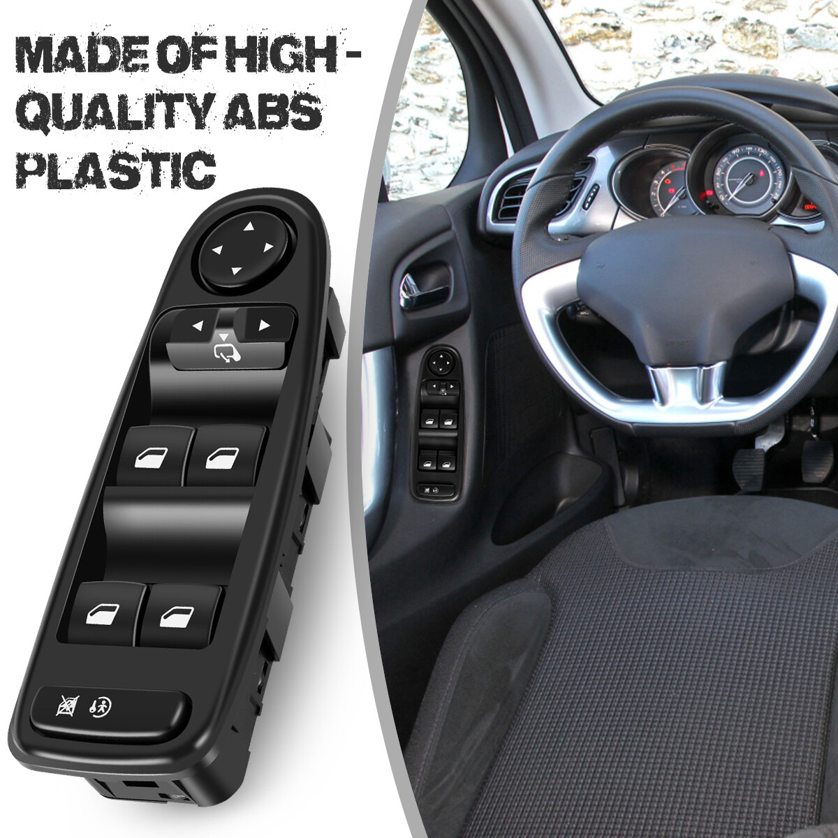 Window Switch Compatible with Citroen C4 Picasso 2006-2013 Reusable ...