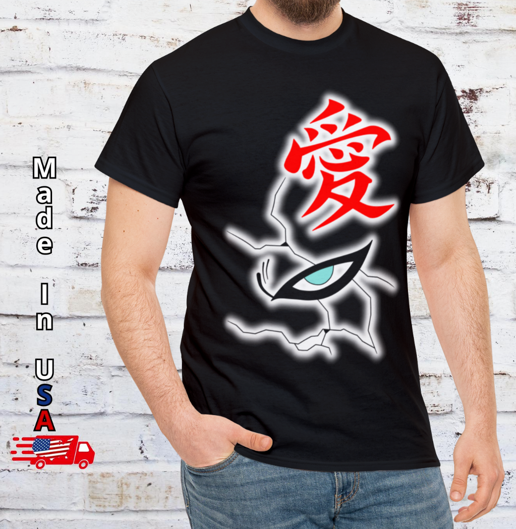 Gaara Shukaku T Shirt Naruto Shippuden Tee 90s Anime Clothing Manga ...