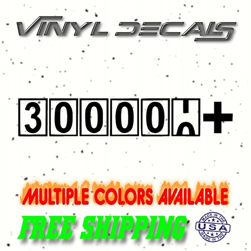 300k Miles Vinyl Sticker Decal / car truck window jdm 70s 80s vintage ...
