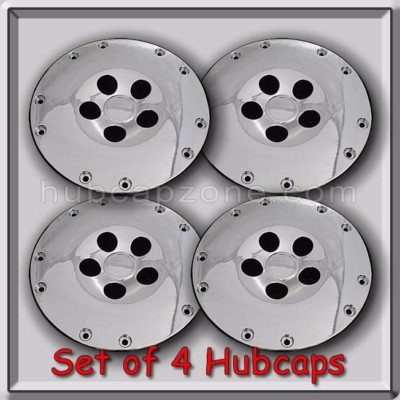 Chrome 2009-2010 Lexus SC430 Wheel Center Caps SC-430 Round Hubcaps Set ...