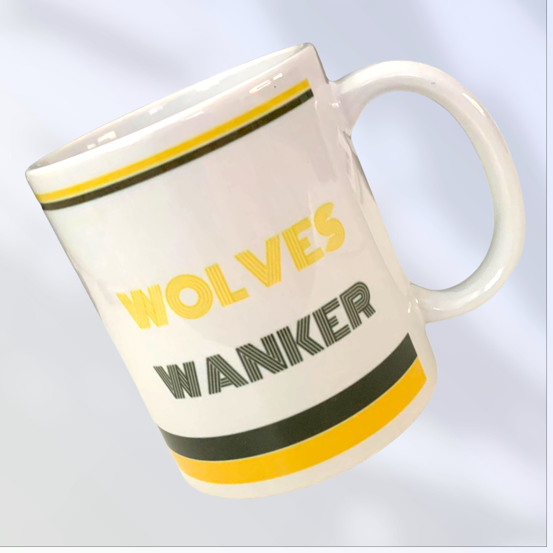 Wolves Wanker Mug Cup Tea Funny Joke Novelty Gift Idea Fan Birthday ...