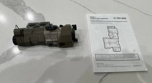 B.E. Meyers MAWL-C1+ FDE Laser Sight Night Vision Blemish Sale PEQ15 ...