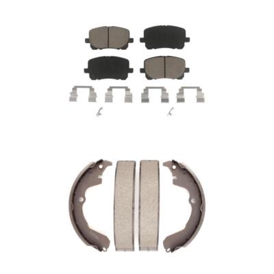 [Front+Rear] Ceramic Brake Pads And Drum Shoe Kit For Toyota Matrix ...