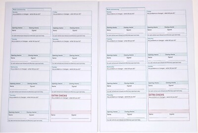 Diary Refill Safer Food Better Business Caterer SFBB 2025 104 Daily ...