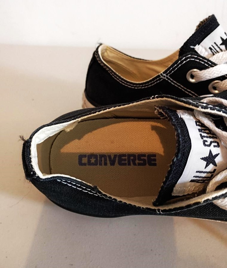 Black Converse Low Top All Stars ( Size 6M / 8W) | eBay UK