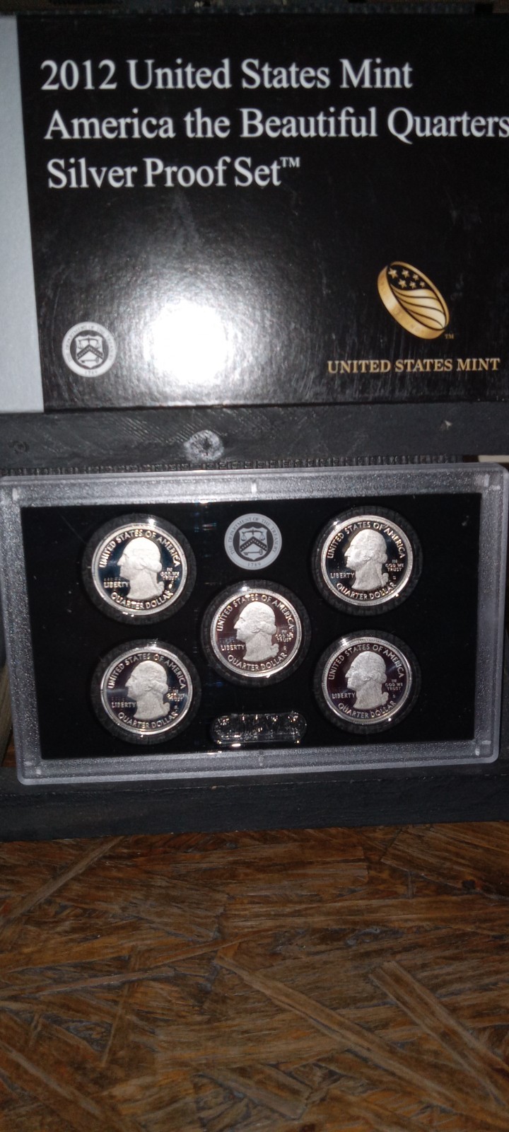 2012 US Mint America The Beautiful Quarters SILVER Proof Set w/COA | eBay