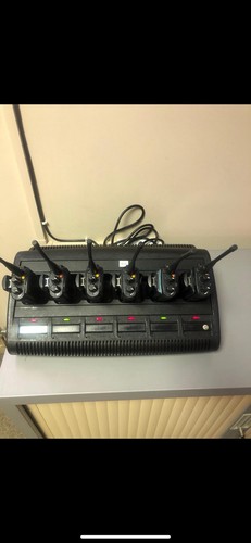 6 X Motorola DP4400 UHF Radios, includes Motorola Impress 6 Bay Charger ...