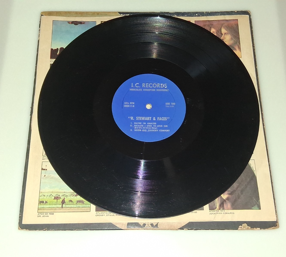ROD STEWART FACES Vinyl Record Led Zeppelin Jacket I.C. RECORDS CMBR-11 ...