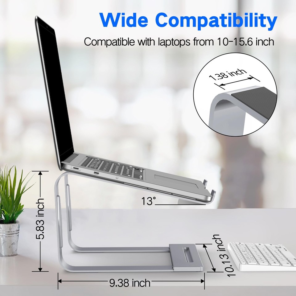 Laptop Stand for Desk Metal Laptop Riser Holder Removable Notebook ...
