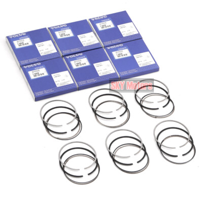 6x STD Piston Rings Set for Volvo XC60 XC70 XC90 S80 V70 3.2L B6324S L6 ...