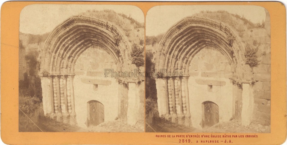 Nablus Eglise Incrociate Terra Sainte Religion Stereo J.Andrieu ...