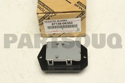 871380K350 Genuine Toyota RESISTOR BLOWER 87138-0K350 | eBay