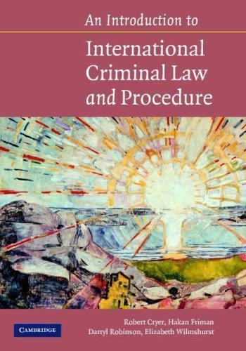 Introduction to International Criminal Law and Procedure by Darryl ...