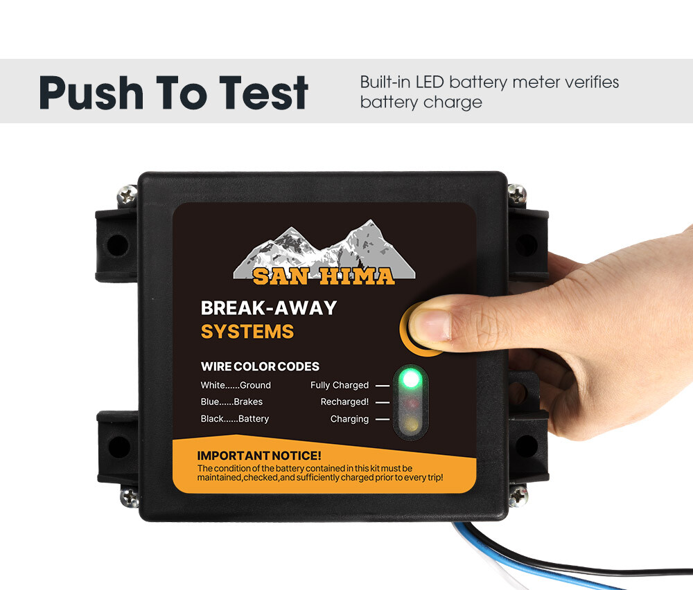 Break Away System RV Trailer Caravan Towing Switch Battery Electric ...