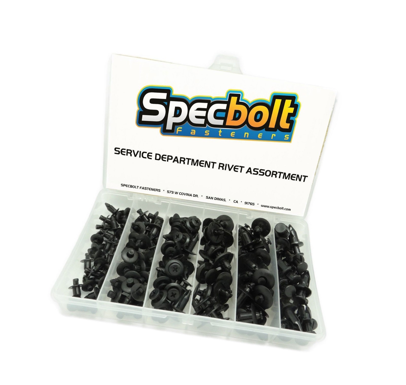 SPECBOLT PLASTIC NYLON PUSH RIVETS ATV STREET BIKE HONDA YAMAHA SUZUKI ...