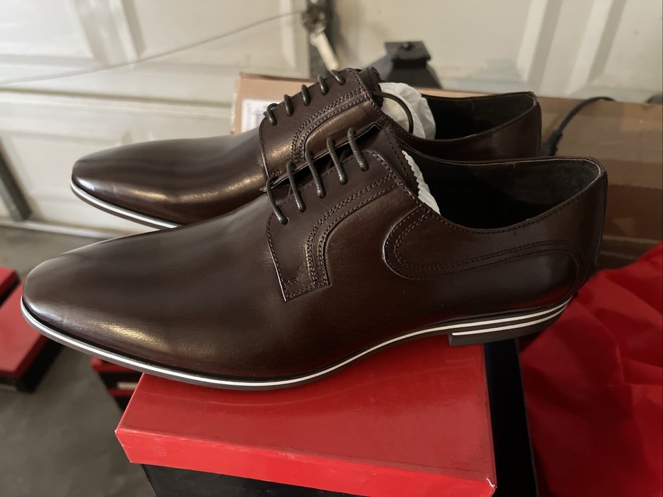 Mario Rossini Men’s Shoes Italian Brown Leather Size EURO 43 / US 10 | eBay