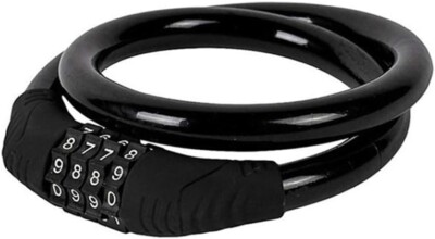 Bicycle Cycle Bike Lock 4 Digit Combination Number Code Chain Cable ...