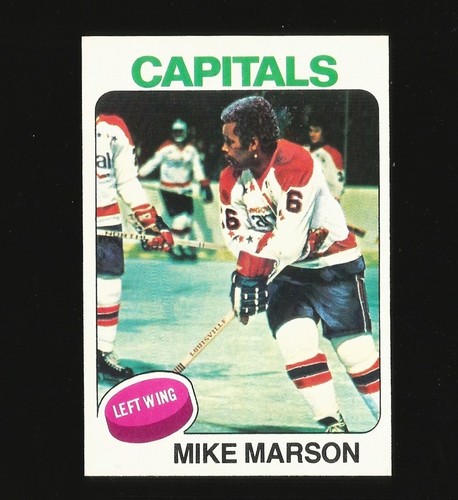 1975-1976 Topps Hockey Card Number 43 Mike Marson Washington Capitals ...
