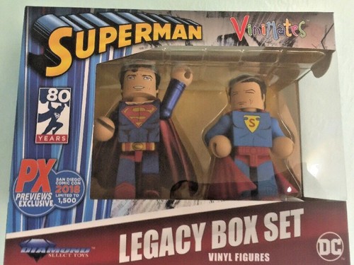 SDCC 2018 DC COMICS 80TH ANNIVERSARY SUPERMAN VINIMATE LEGACY BOX SET ...