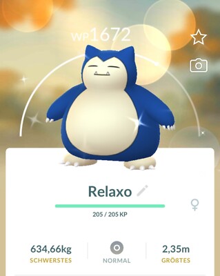 #143 Shiny Relaxo Pokémon Go | eBay.de