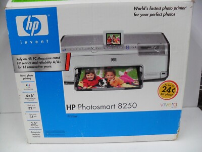 HP Photosmart 8250 Digital Photo Inkjet Printer Open Box, Never Used ...
