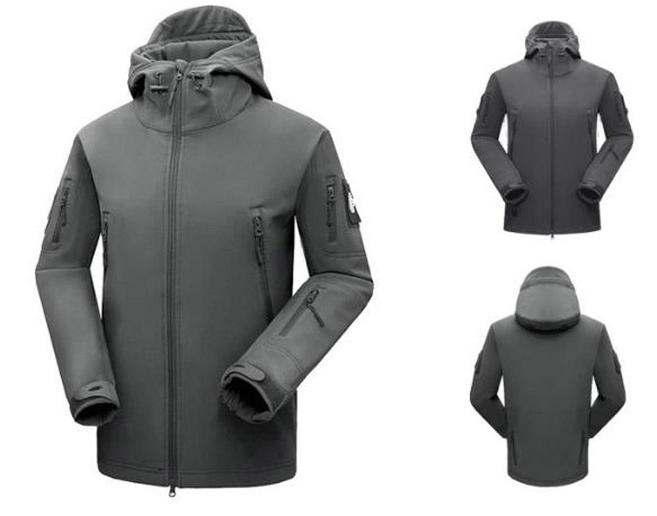 Men High-end Waterproof Tactical Stealth Hoodie Soft jacket TAD ...