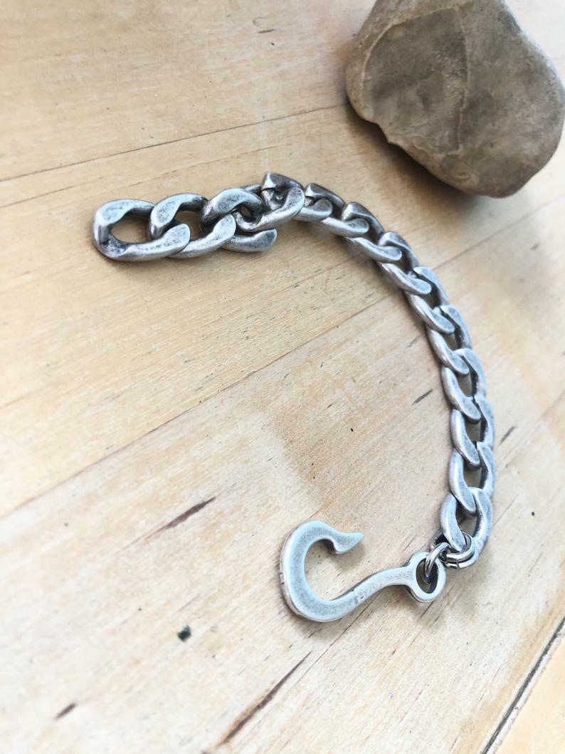 Beautiful Classic Large Links Heavy Solid 935 Argentium Silver Chain Bracelet | eBay