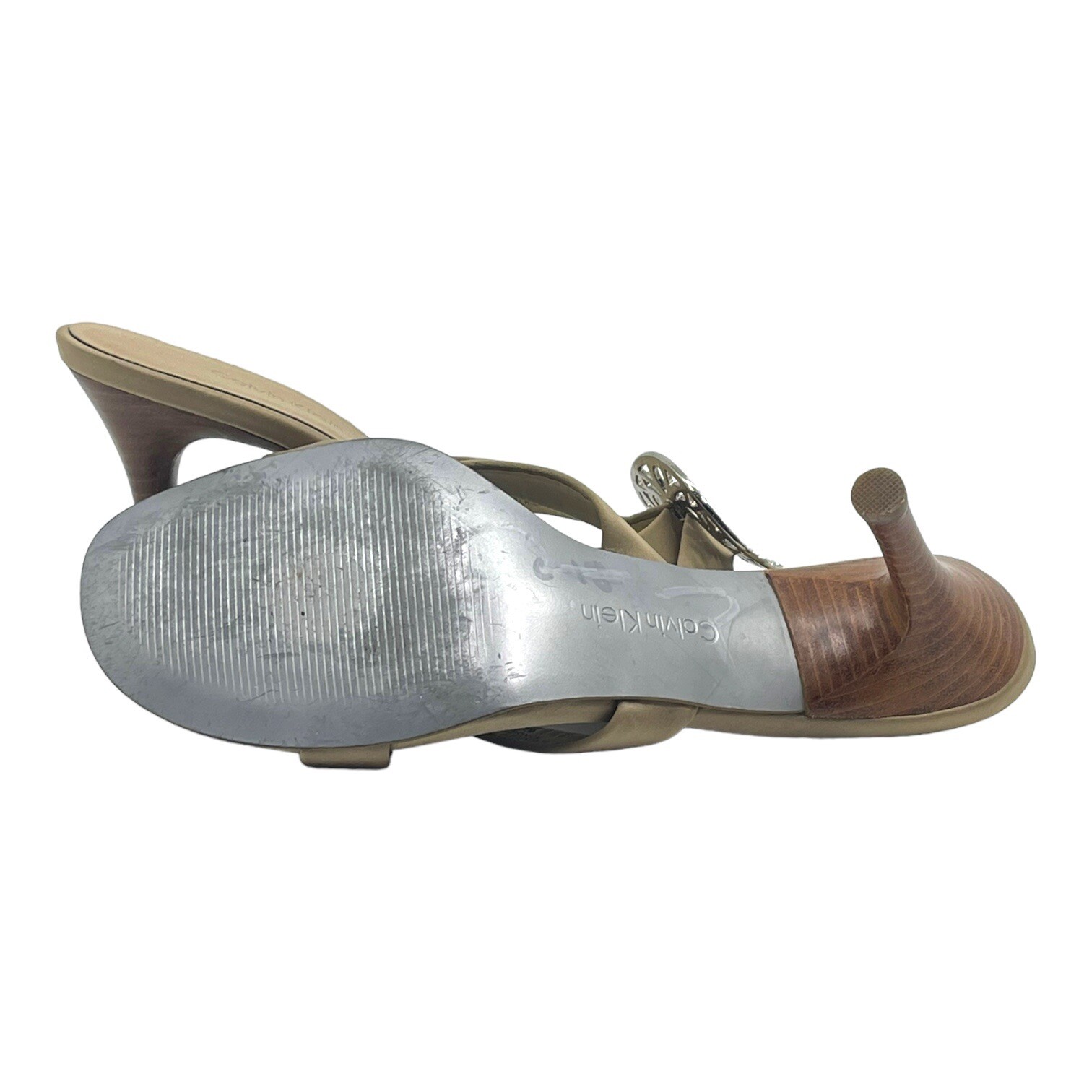 Vintage 90s Y2K CALVIN KLEIN Womens 8.5 Satin Crystal Stiletto BOYCE ...