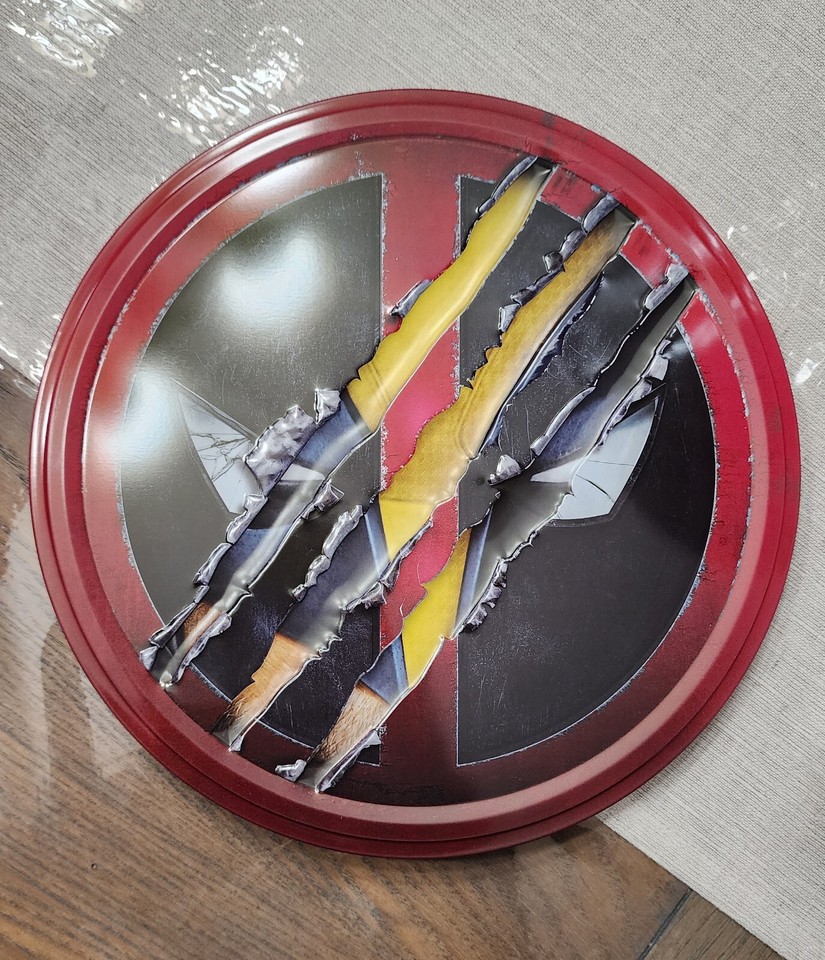 Deadpool and Wolverine Movie Popcorn Tin Bucket Lid Regal Exclusive W ...