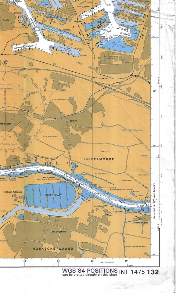 Admiralty 132 Nieuwe Waterweg Nieuwe Maas Oude Maas Europoort Hoek Van ...