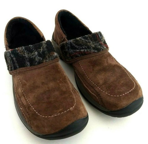 MERRELL Bracken Women's Size 8.5 Brown Suede/Wool/Fleece Lined Clogs ...