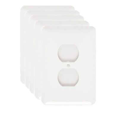 PACK OF 5 - Mulberry 1-Gang Midsize Duplex Wall Plate White 76701 | eBay