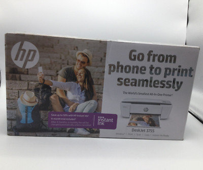 HP DeskJet 3755 Wireless All-In-One Inkjet Printer J9V91A Box Damage ...
