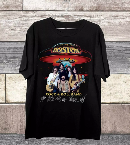 Collection Boston Band Members Signature T Shirt Full Size S-5XL SS600 ...