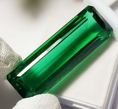 Pencil Cut Green Topaz Loose Gemstone: 16x47x14mm 89Ct | eBay